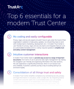 Top 6 Essentials for a Modern Trust Center | TrustArc
